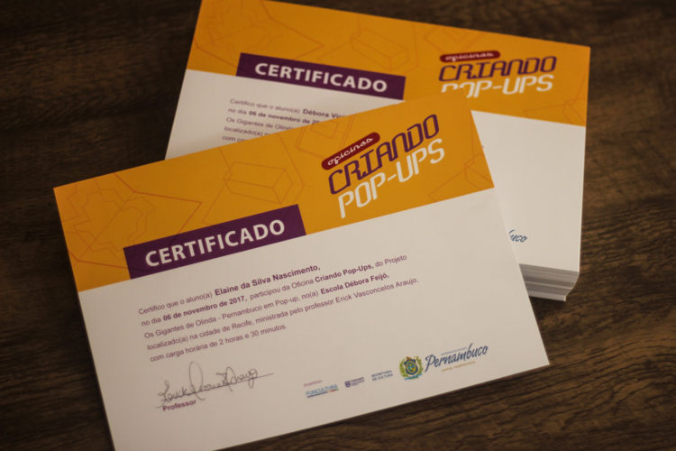 Oficinas Criando pop-ups - Pernambuco em Pop-up